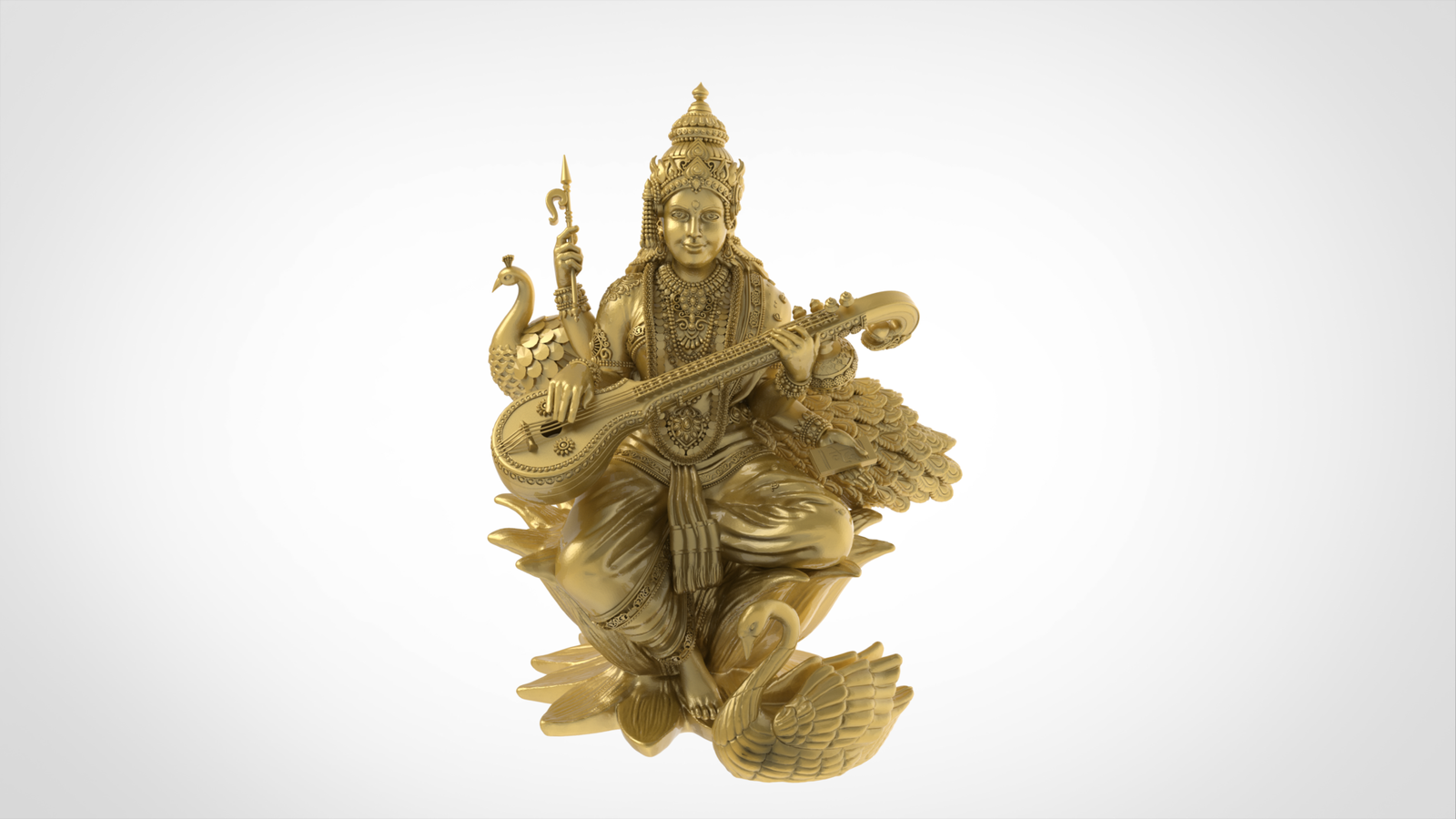 Saraswati 3d Print Model 3