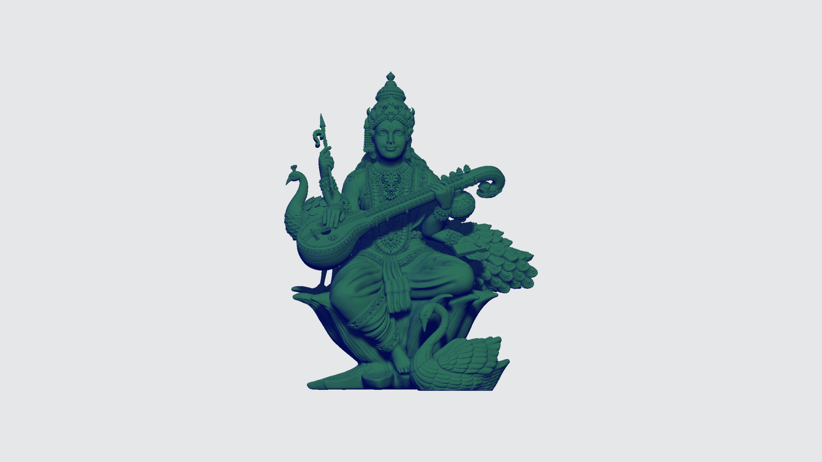 Saraswati 3d Print Model 3